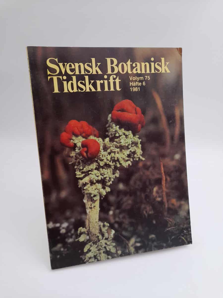 Tidskrift: Svensk botanisk tidskrift | 1981/6 – bok.hstrom.se | Antikvariat & Bokhandel